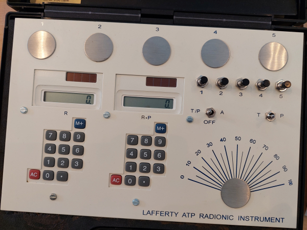 Items for sale by those interested in Radionics. Instruments & more