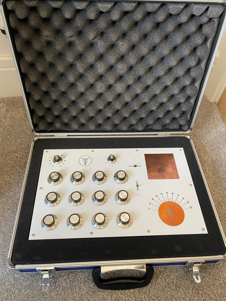 Items for sale by those interested in Radionics. Instruments & more